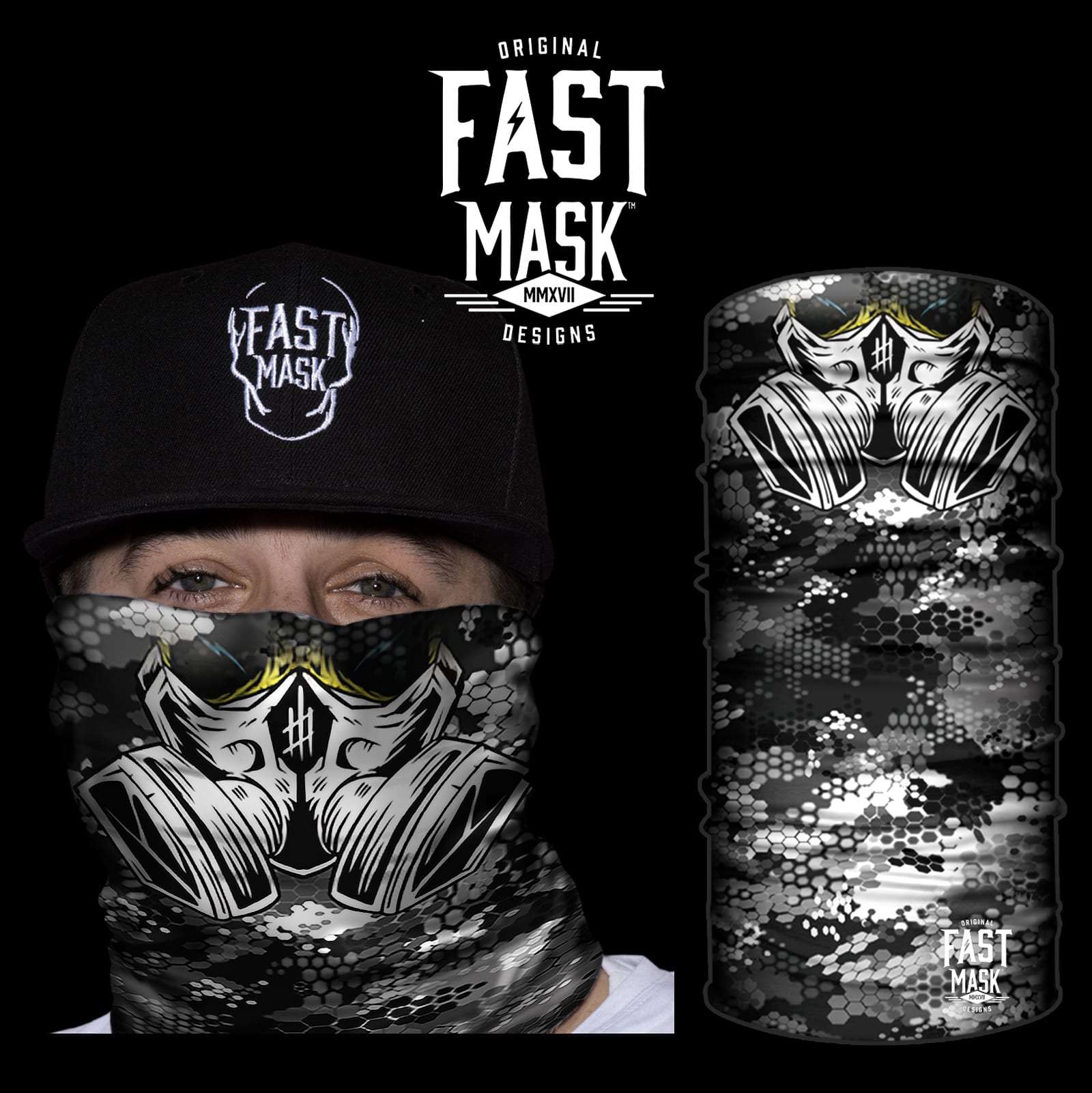 Gas Mask Neck Gaiter *Now with Sewn Edges* - Live Fast Gear