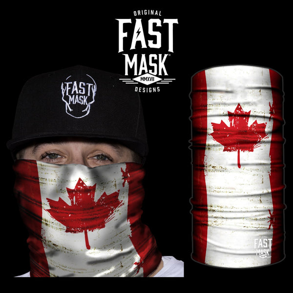 Canada Flag Neck Gaiter * Now With Sewn Edges* - Live Fast Gear